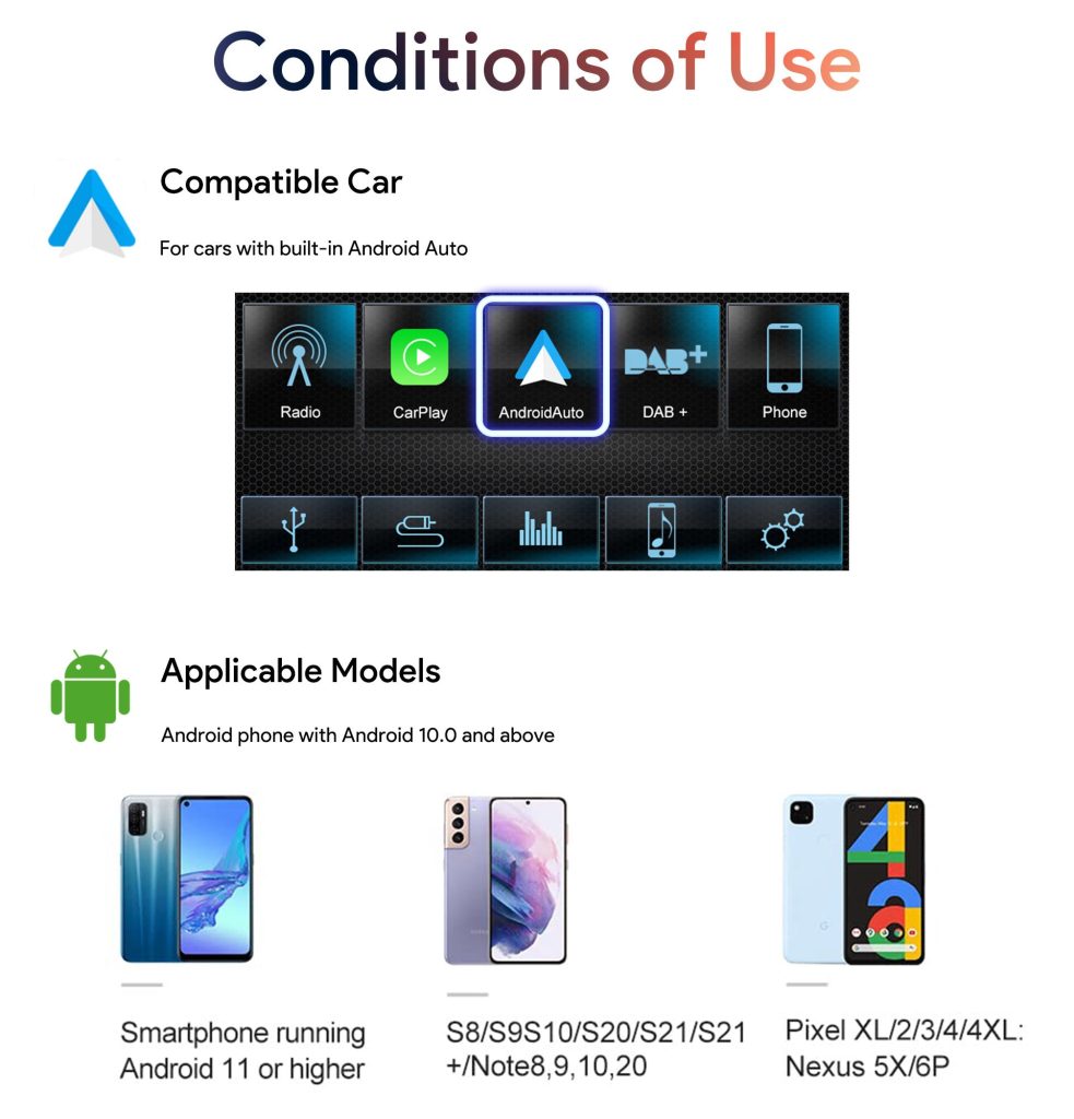 Carlinkit A2A Wireless Android Auto Adapter For Car With Factory Wired ...